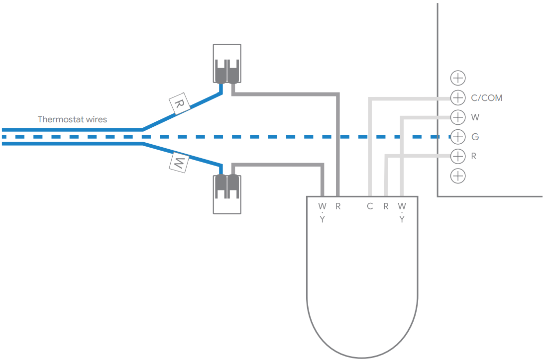 Google Nest Power Connector Installation Guide - thermostat.guide