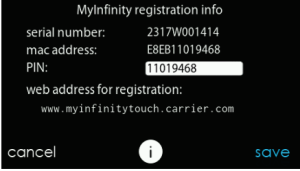 Carrier SYSTXCCITC01-C Infinity System Control Owner’s Manual ...