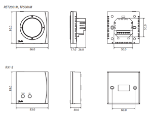 Danfoss TP5001 Electronic Room Thermostats Technical Specification Data ...