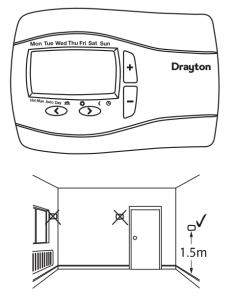 Drayton Digistat +2RF/+3RF Programmable Room Thermostat Installation ...