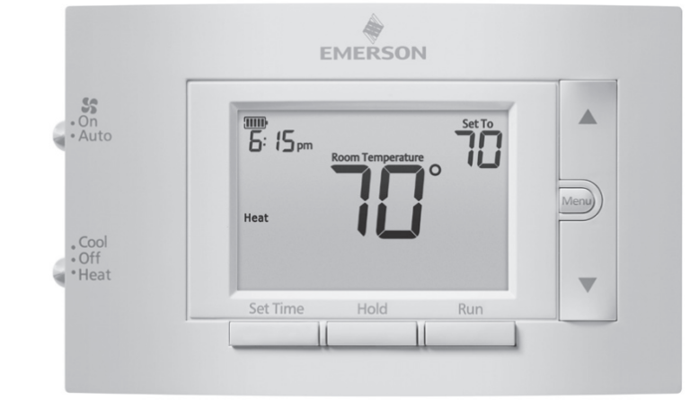 EMERSON 1F83C-11PR Programmable Thermostat Installation and Operating ...