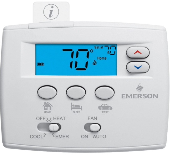 Emerson 1F89EZ-0251 Heat Pump Thermostat Specification Guide ...