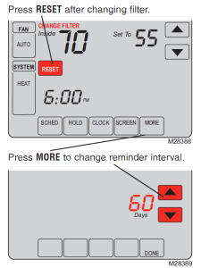Honeywell Home RTH8500 Touchscreen Programmable Thermostat Operating ...