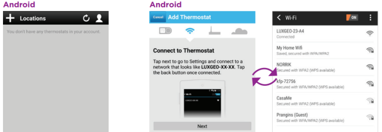 LUX/GEO Wifi Programmable Thermostat quick-start guide - thermostat.guide
