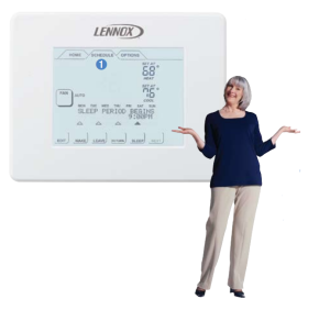 Lennox CS7000 Touch Screen Programmable Thermostat Product Guide ...