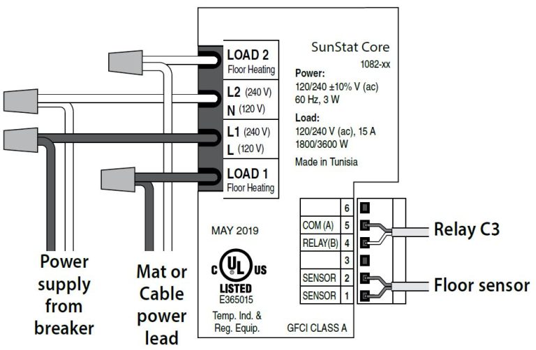 SunTouch SUNSTAT CORE Thermostat Operation Manual - thermostat.guide