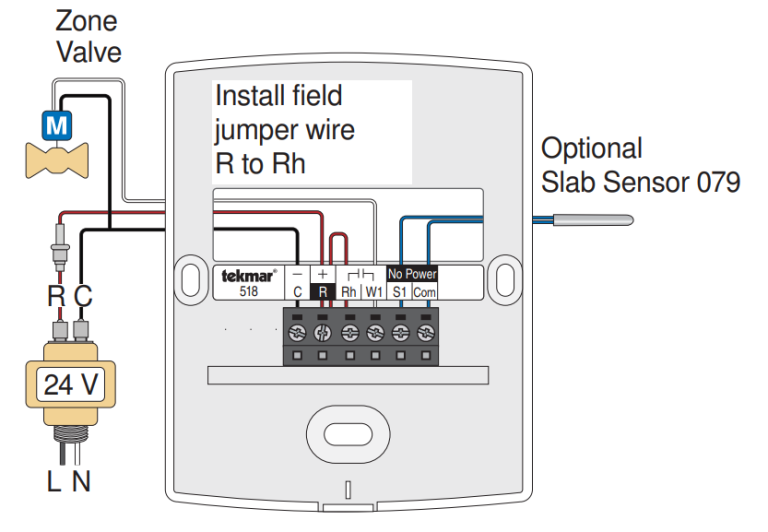 Tekmar 518 Thermostat Quick Set-up Guide - thermostat.guide