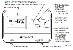 Trane Taystat 340 Programmable Thermostat Owner Guide - thermostat.guide