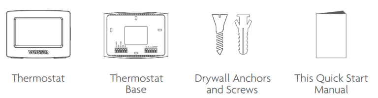 Venstar T7800 Touchscreen Digital Thermostat Quick Setup Guide - thermostat.guide