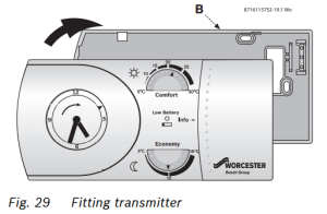 Worcester Bosch MT10RF MECHANICAL RF THERMOSTAT INSTALLATION AND ...