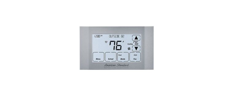 American Standard Silver 724 Touchscreen Thermostat Installation ...