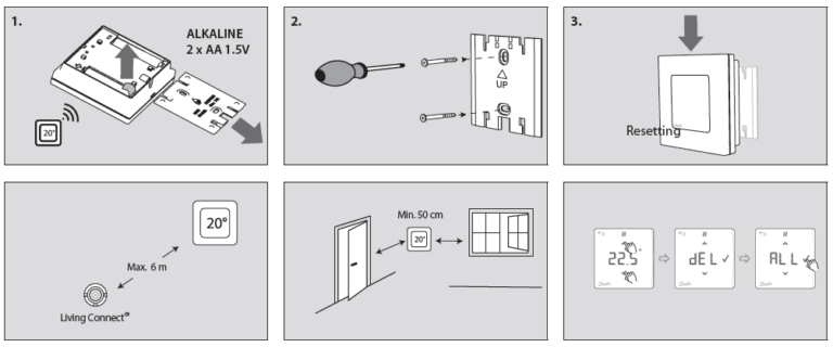 Danfoss Icon Wireless Room Thermostat Installation Guide - thermostat.guide
