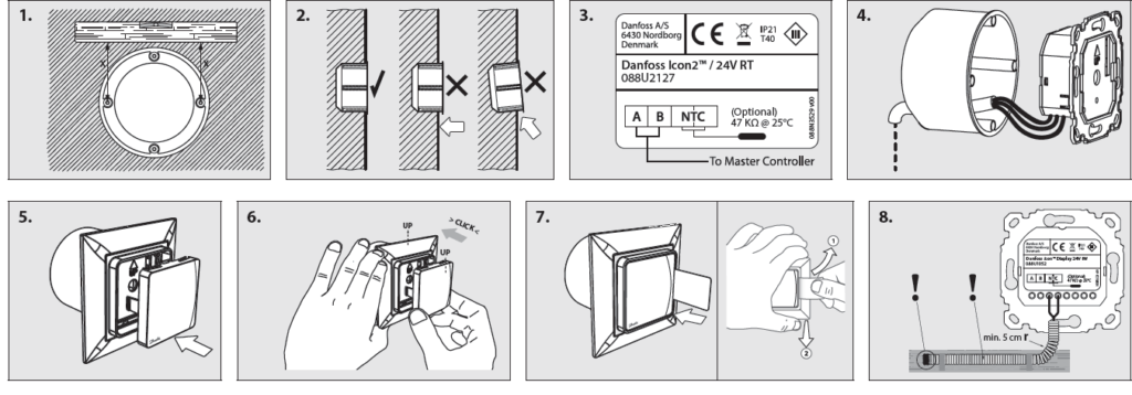Danfoss Icon2 RT Room Thermostat Installation Guide - thermostat.guide