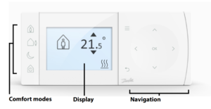 Danfoss TPOne-RF Electronic Programmable Room Thermostat Quick Guide ...