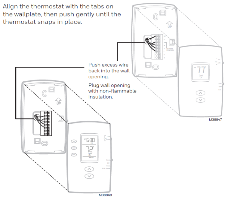 Honeywell PRO 2000 VERTICAL PROGRAMMABLE THERMOSTAT Installation Guide ...