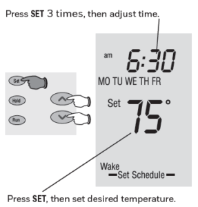 Honeywell Pro 2000 Vertical Programmable Thermostat Product Guide