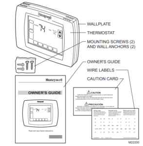 Honeywell RTH8500D Touch Screen Programmable Thermostat OWNER GUIDE ...
