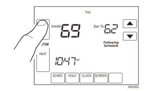 Honeywell RTH8500D Touch Screen Programmable Thermostat OWNER GUIDE ...