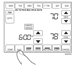 Honeywell RTH8500D Touch Screen Programmable Thermostat OWNER GUIDE ...