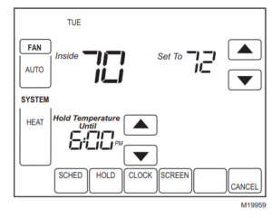 Honeywell RTH8500D Touch Screen Programmable Thermostat OWNER GUIDE ...