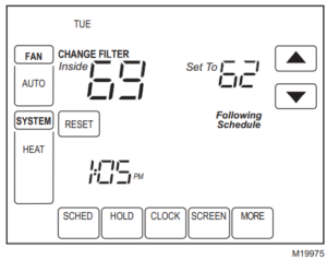 Honeywell RTH8500D Touch Screen Programmable Thermostat OWNER GUIDE ...