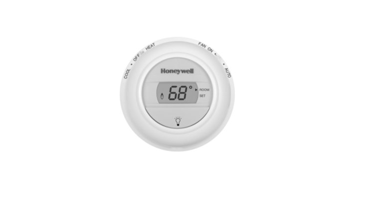 Honeywell T8775A Digital Round Non-Programmable Thermostat Owners ...