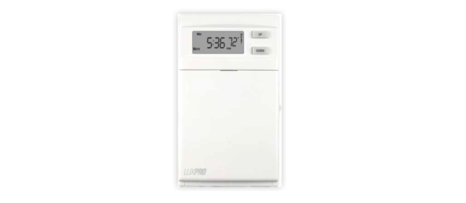 LUXPRO PSPLV512 Programmable Heating Thermostat Product Specifications ...