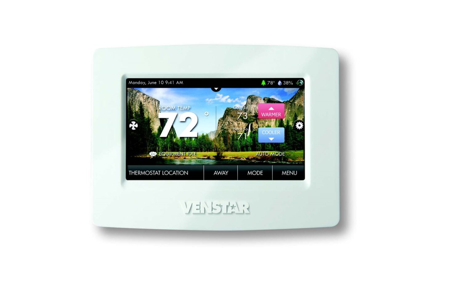 Venstar T7900 Touchscreen Digital Thermostat Quick Setup Guide ...
