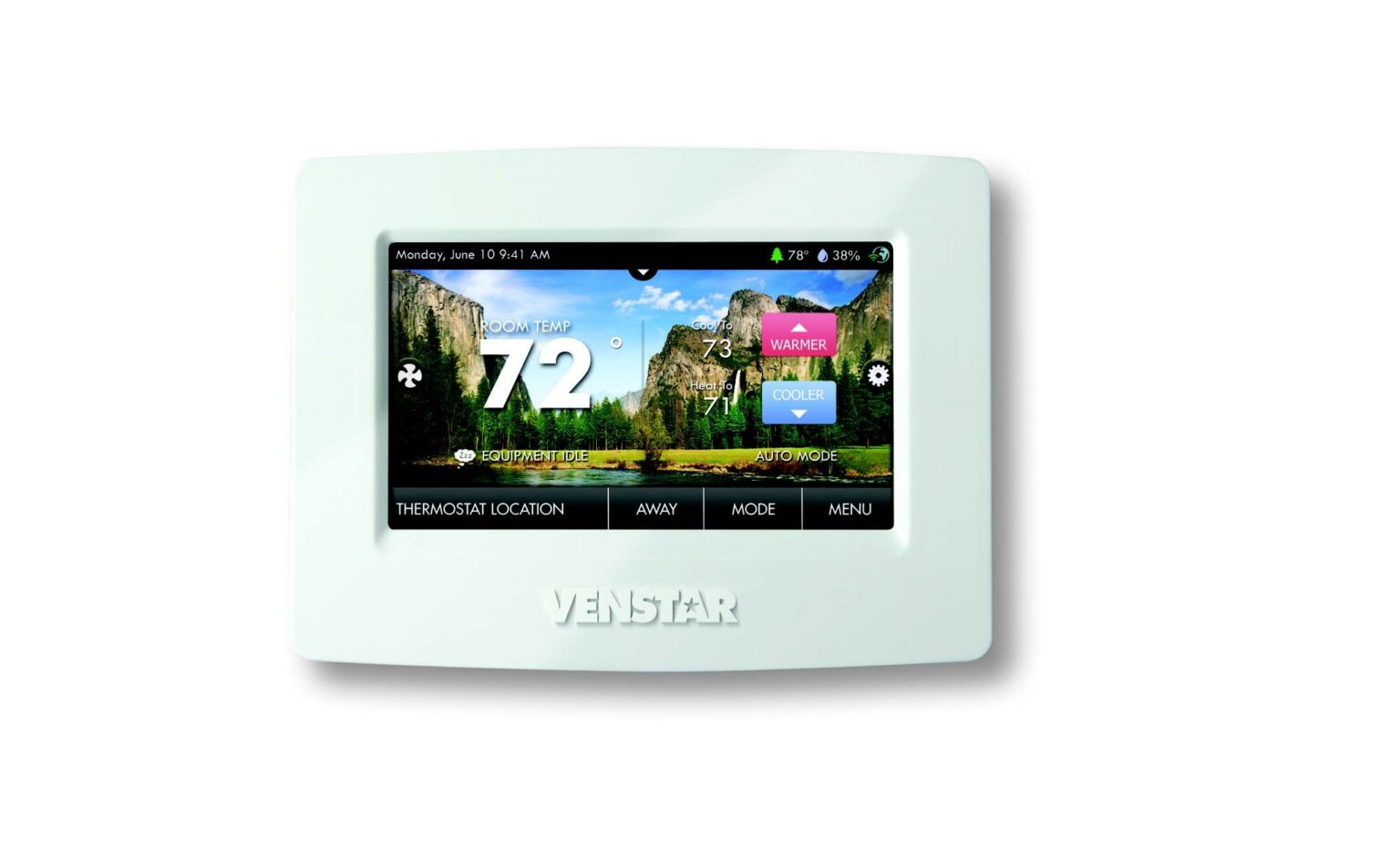 Venstar T8800 Touchscreen Digital Thermostat Quick Setup Guide ...