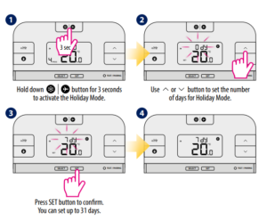 SALUS RT510TX Programmable Thermostat Quick Guide - thermostat.guide