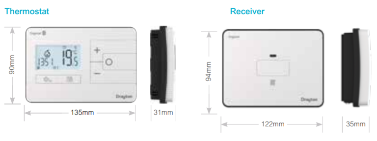 Drayton RF901 Wireless Programmable Room Thermostat Product ...