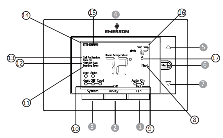 Emerson 1F85U-22NP Non-Programmable Thermostat Instruction Manual ...