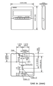 Fujitsu UTY-RNNUM Wired Remote Control Thermostat Product ...