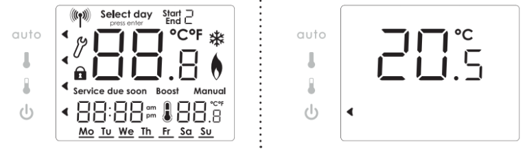 Neomitis RTE7SD PROGRAMMABLE ROOM THERMOSTAT Operation Instruction ...