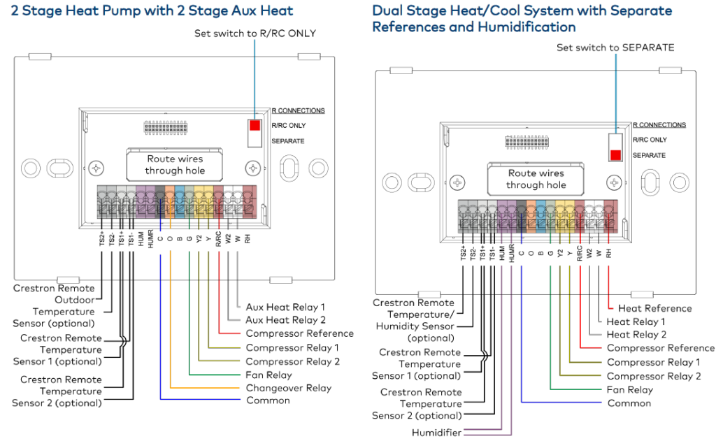 Crestron HZ-THSTAT Wireless Programmable Thermostat Product Manuals ...