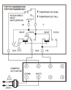 HONEYWELL T87F Zone Thermostat INSTALLATION INSTRUCTIONS - thermostat.guide