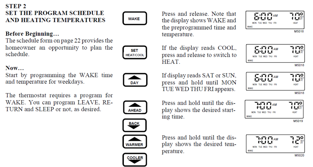 Honeywell T8624C Programming Thermostat User Manual - thermostat.guide