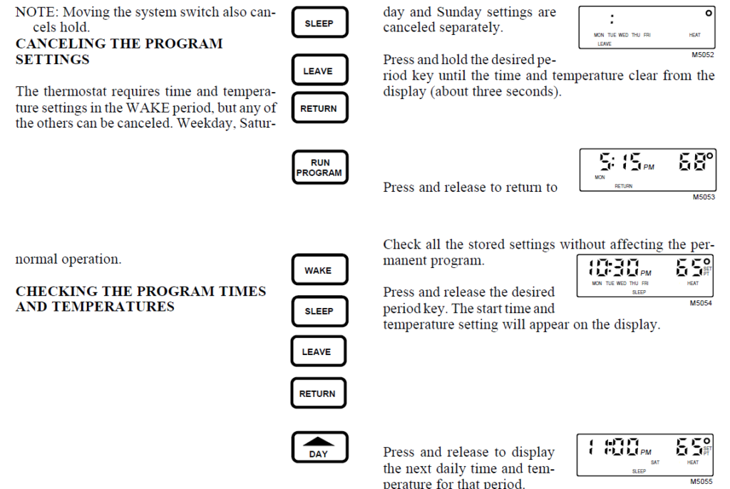 Honeywell T8624C Programming Thermostat User Manual - thermostat.guide