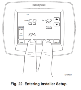 Honeywell TH8320U Touch Screen Programmable Thermostat Installation ...