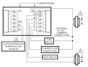 Honeywell TH8320U Touch Screen Programmable Thermostat Installation ...
