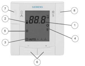 SIEMENS RDF310.2/MM Flush-mounted Room Thermostat Product ...