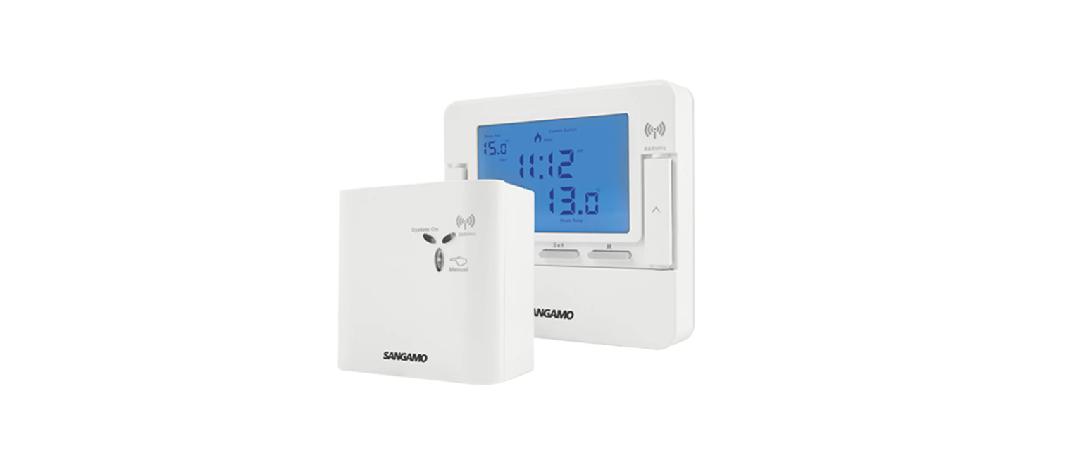 Sangamo RSTAT5 RF Digital Wireless Programmable Room Thermostat Product ...