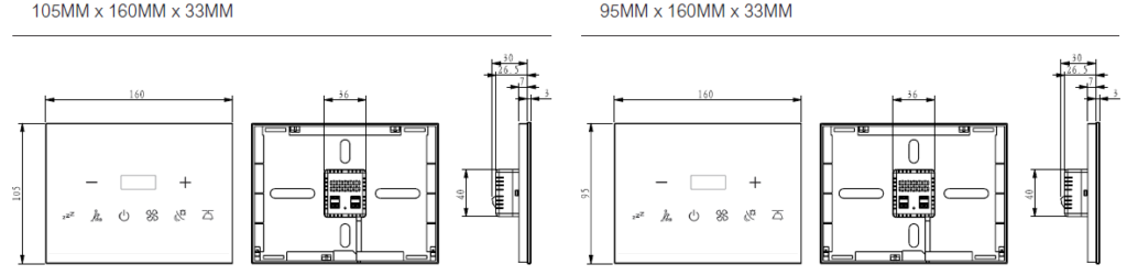 Schneider Electric LSSMTH07NS Glass Touch Panels Thermostat Product ...