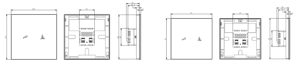 Schneider Electric LSSMTH07NS Glass Touch Panels Thermostat Product ...