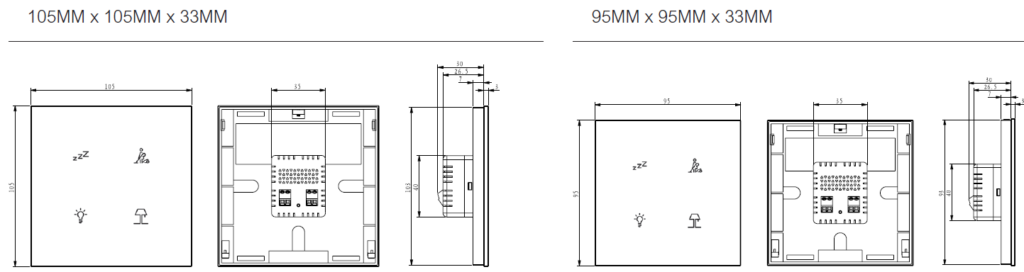 Schneider Electric LSSMTH07NS Glass Touch Panels Thermostat Product ...