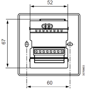 Siemens RDF300.02 Flush Mount Room Thermostat Product Specifications ...