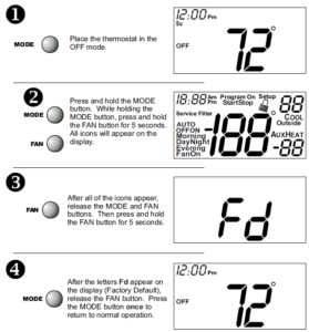 Totaline P374-1700 Programmable Digital Thermostat Owners MANUAL ...