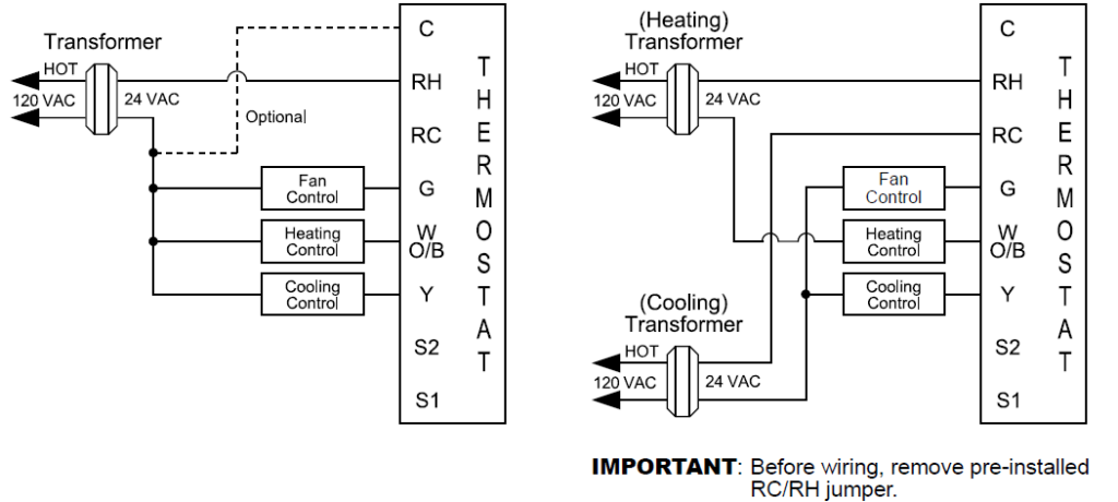 icm control SC5010 Programmable Electronic Thermostat Installation ...