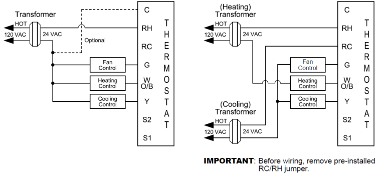 icm control SC5010 Programmable Electronic Thermostat Installation ...