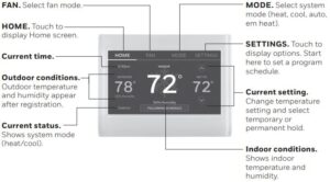 Honeywell RTH9585WF1004 Smart Touchscreen Thermostat User Manual ...